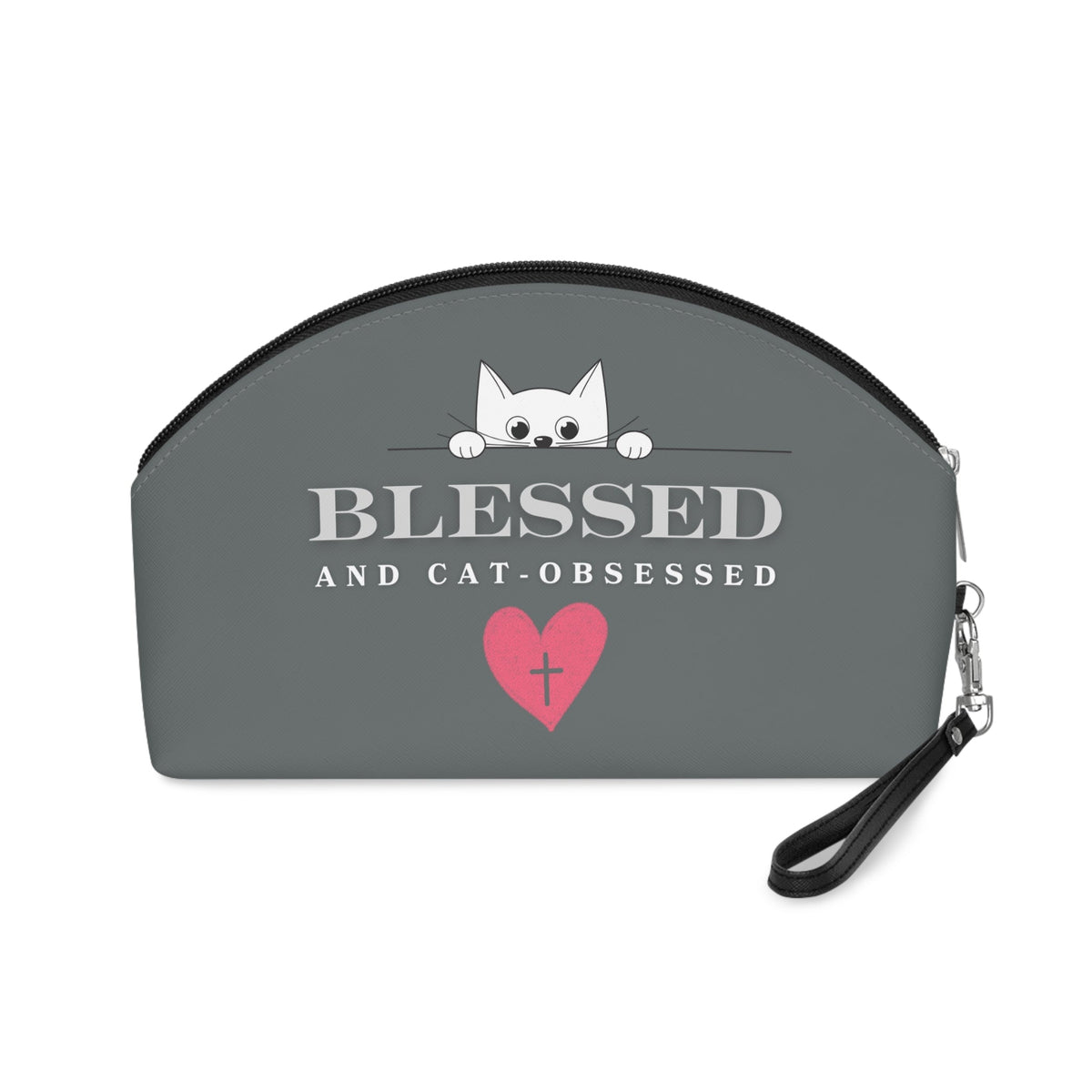 Blessed and Cat-Obsessed- Makeup Bag – Grit and Grace