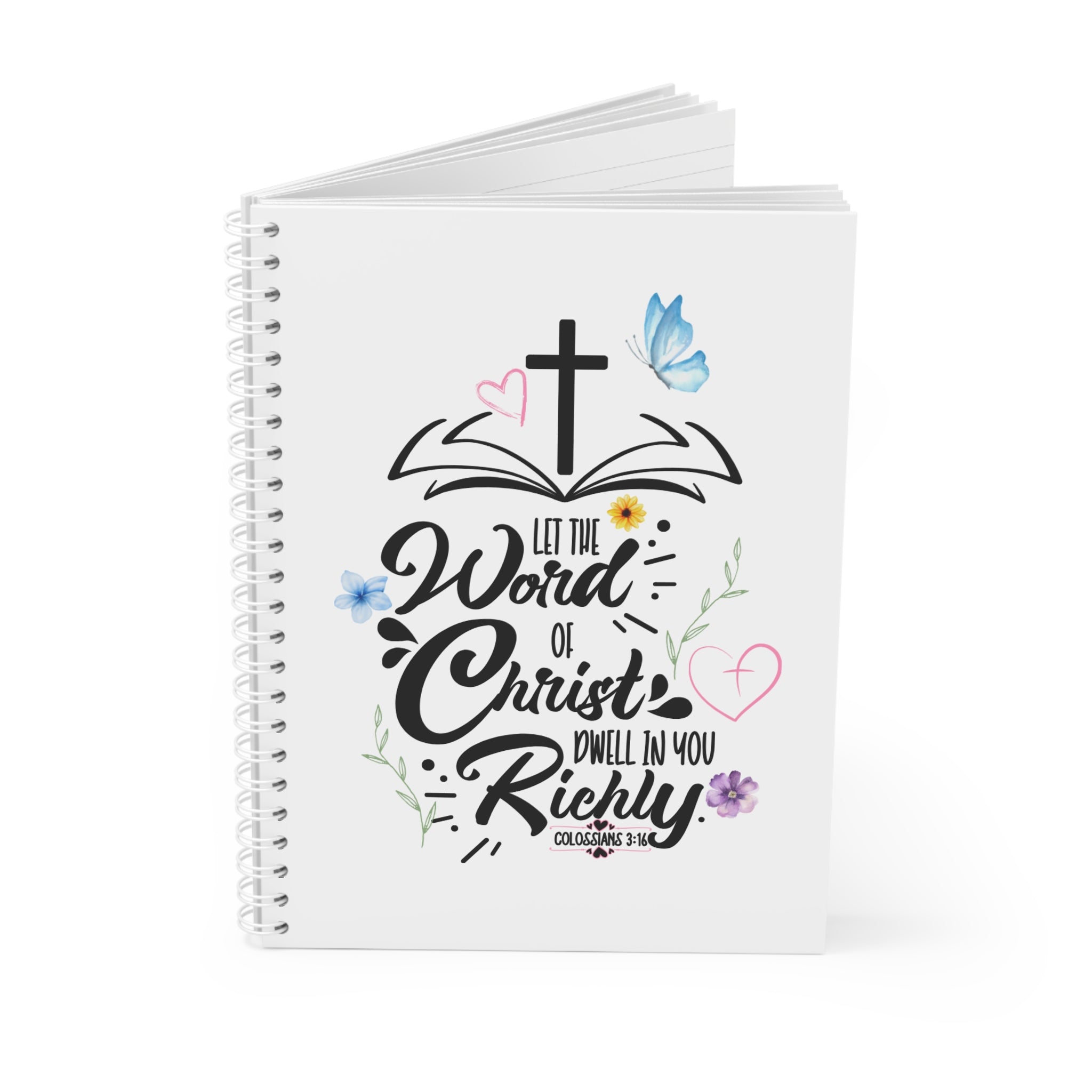 The Word of Christ Spiral Notebook | Grit and Grace
